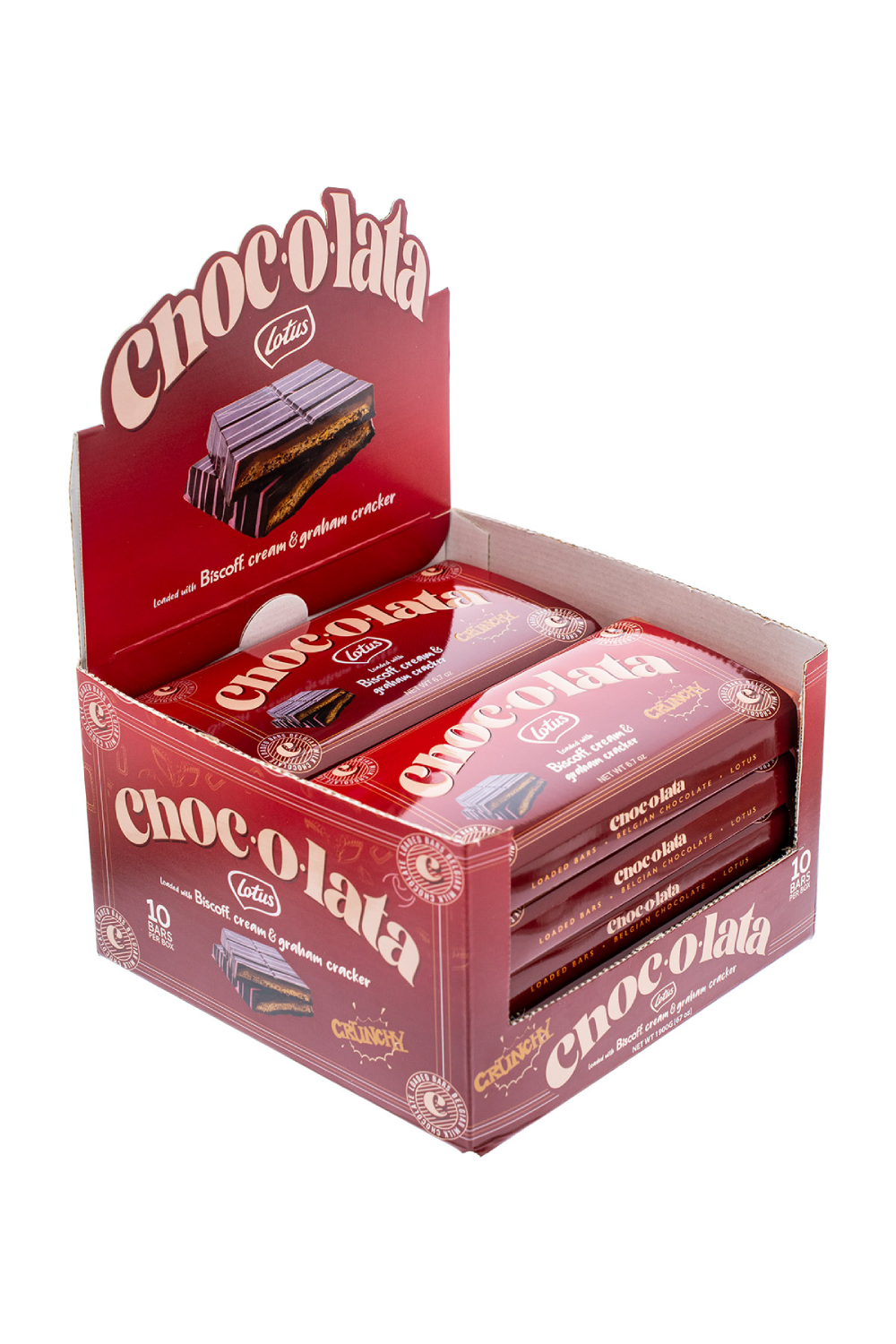 CHOCOLATA Lotus Loaded Biscoff Cream & Graham Cracker Crunch Bar